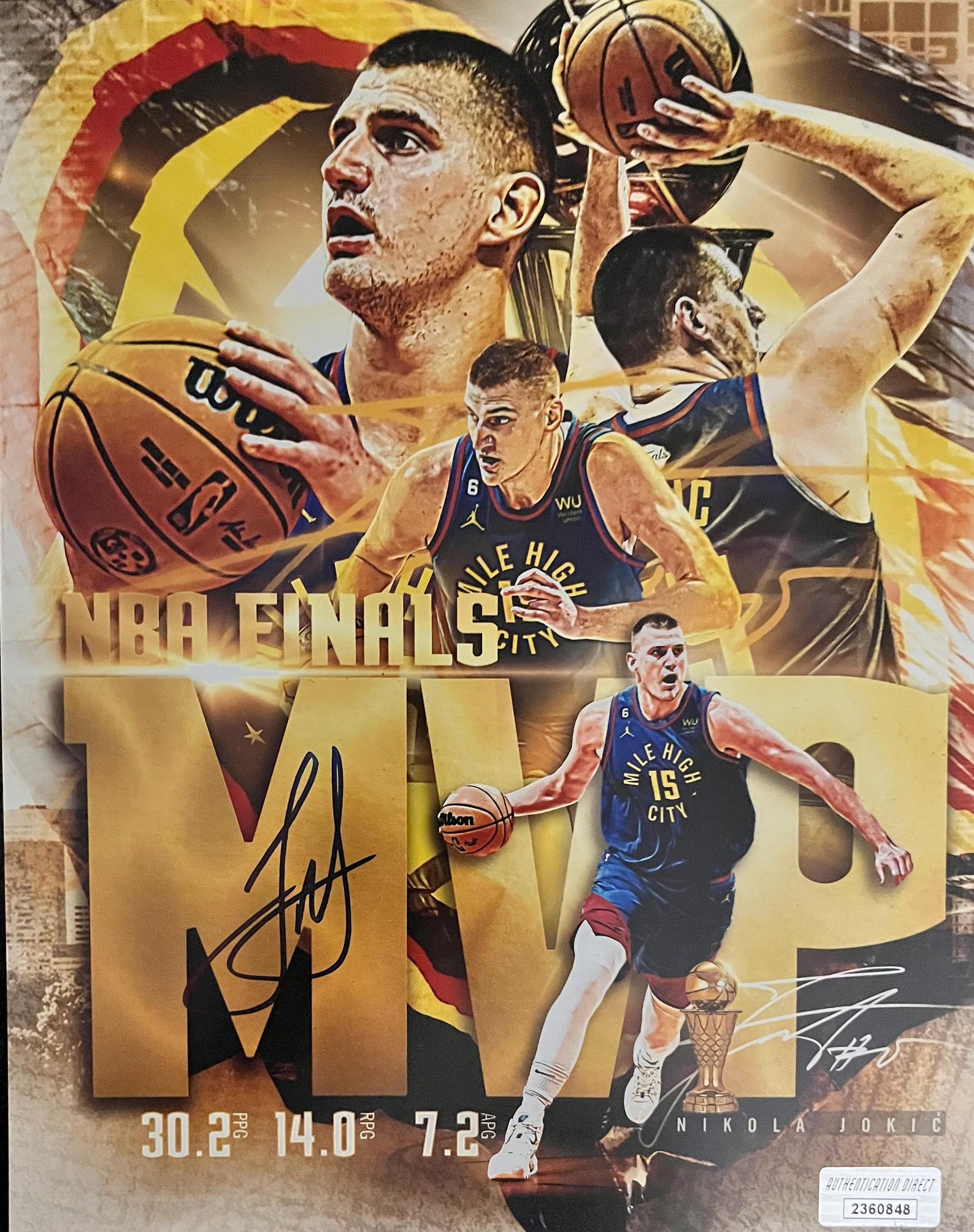 Nikola Jokic Signed Photo With COA - Etsy