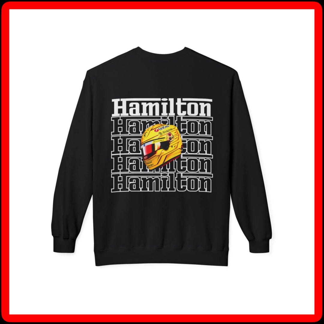 Lewis Hamilton Ferrari Sweatshirt, Formula 1 Racing Jumper, Motorsport ...