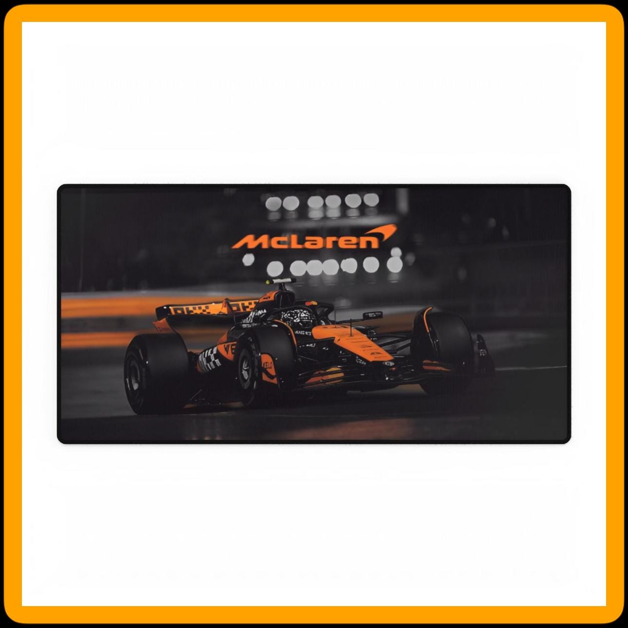 Mclaren F1 Neon Mouse Pad – Papaya Orange Racing Desk Mat - Etsy