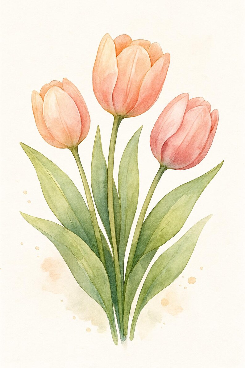 Easter Watercolor Clipart Set – 8 PNG – Bunny, Chick, Basket, Flowers ...