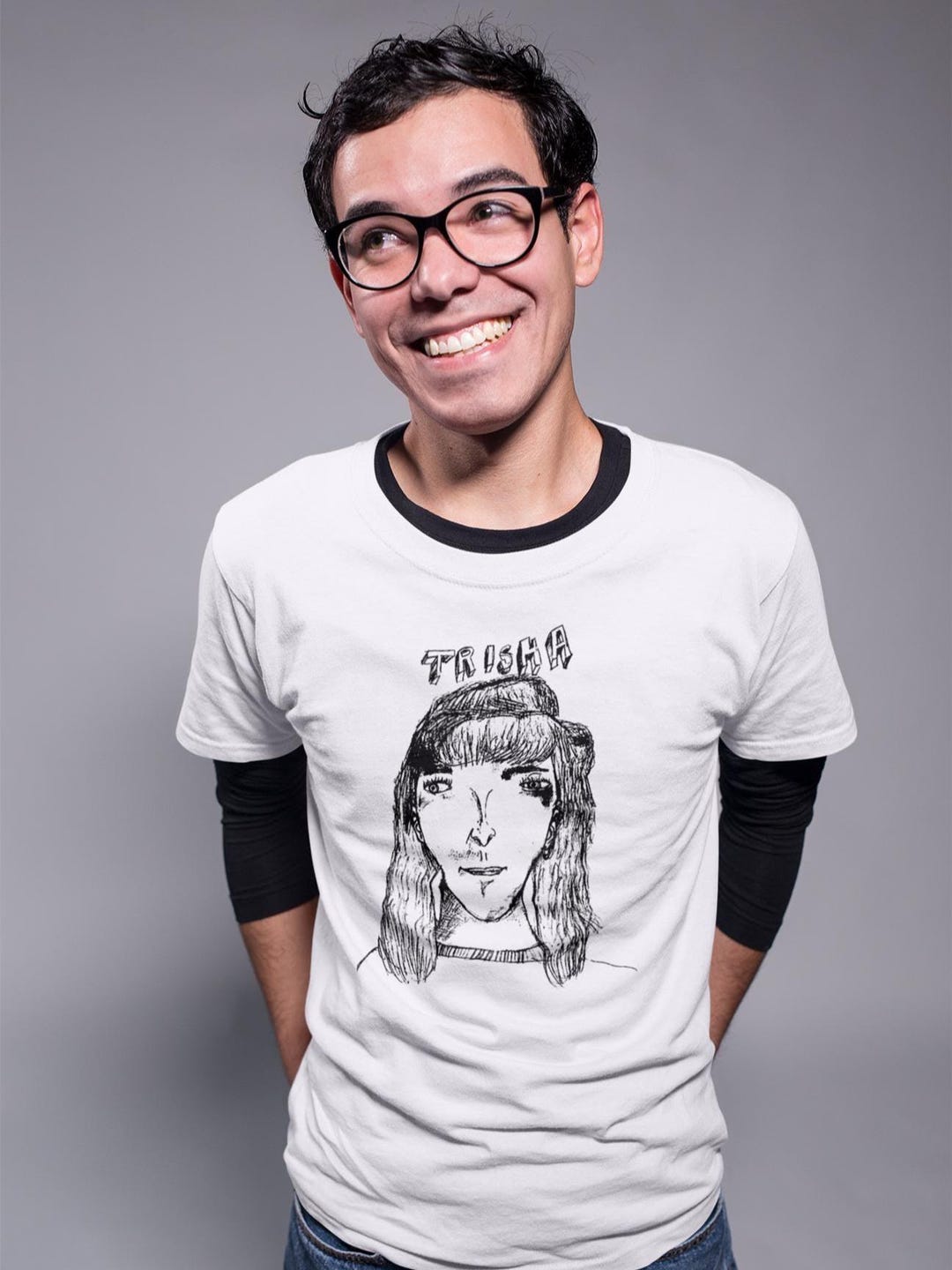 Trisha Love Letter Drawling T-shirt - 2000s Comedy Pedro Napoleon ...