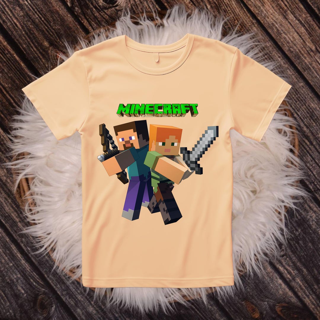 Minecraft Shirt, Minecraft Steve Shirt, Gamer Shirt, Gift for Kids ...