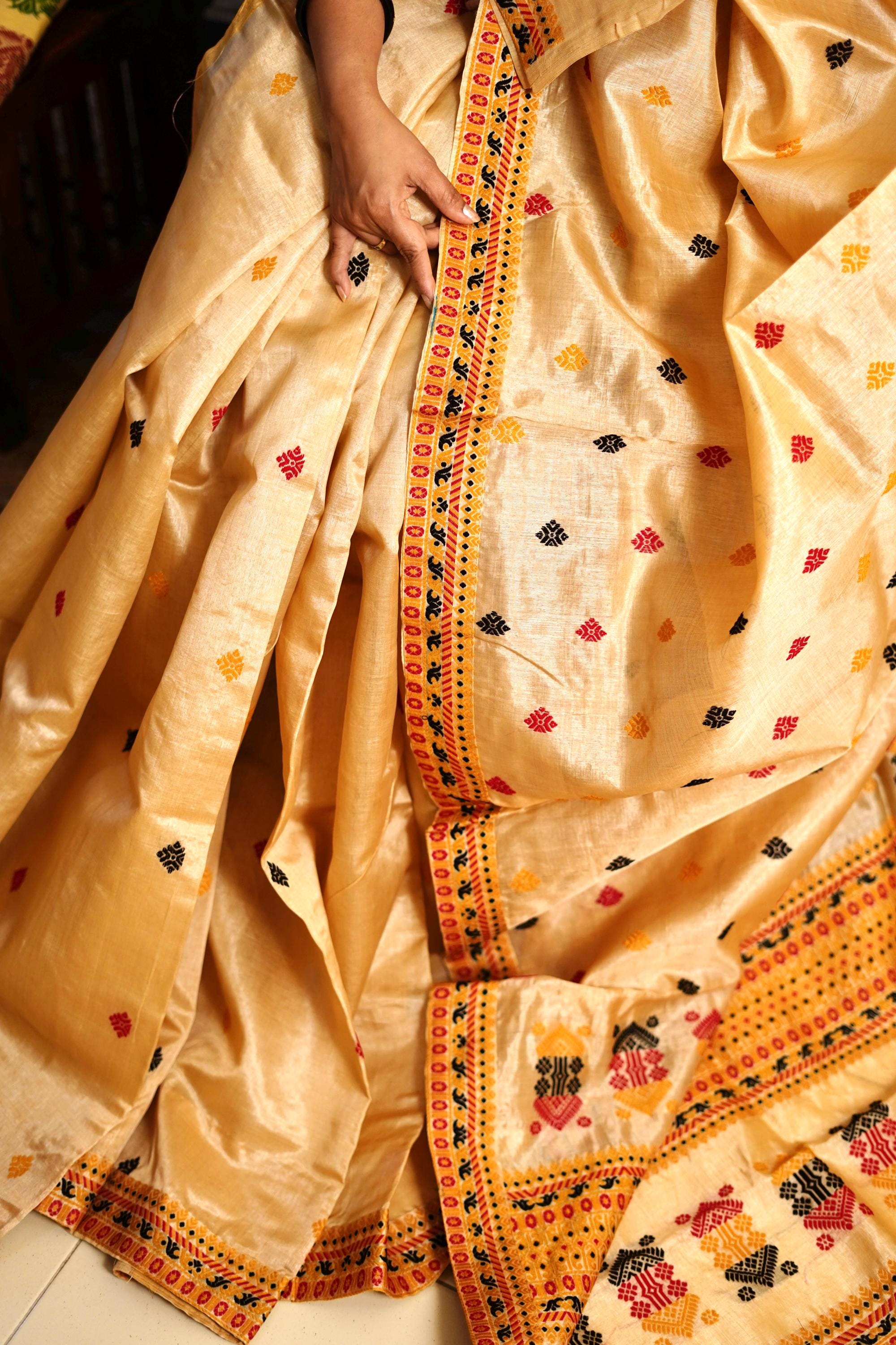Handloom Assam Tussar Silk - Etsy