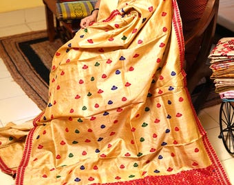 Handloom Assam Tussar Silk - Etsy