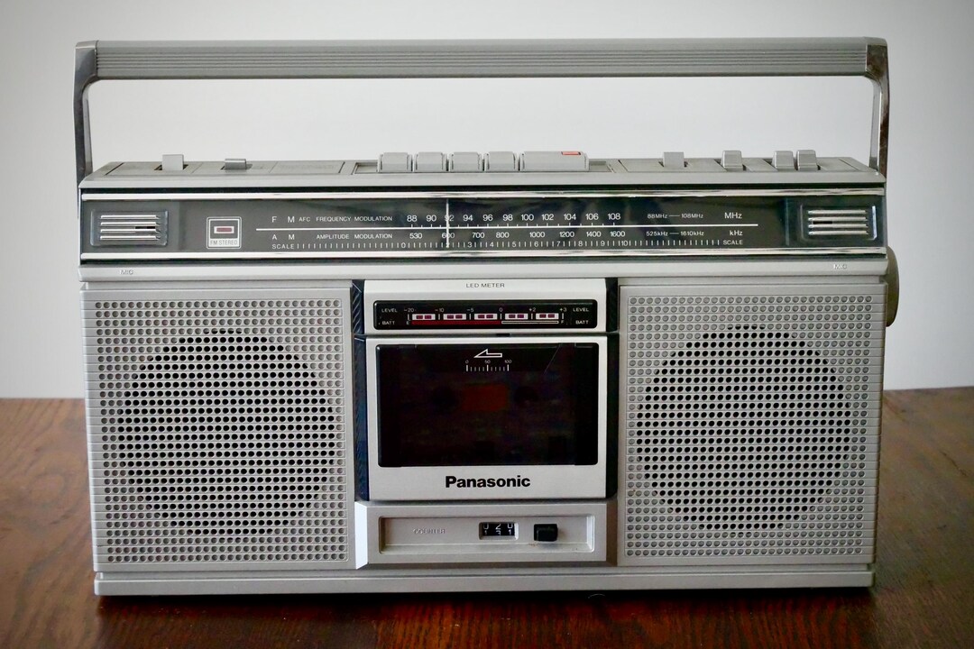 Classic 80s Panasonic Boombox | Immaculate Condition | LED Level Meter ...