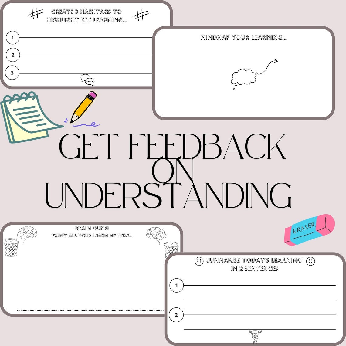 Exit Ticket Slips - Black and White - Exit Cards - Formative Assessment ...