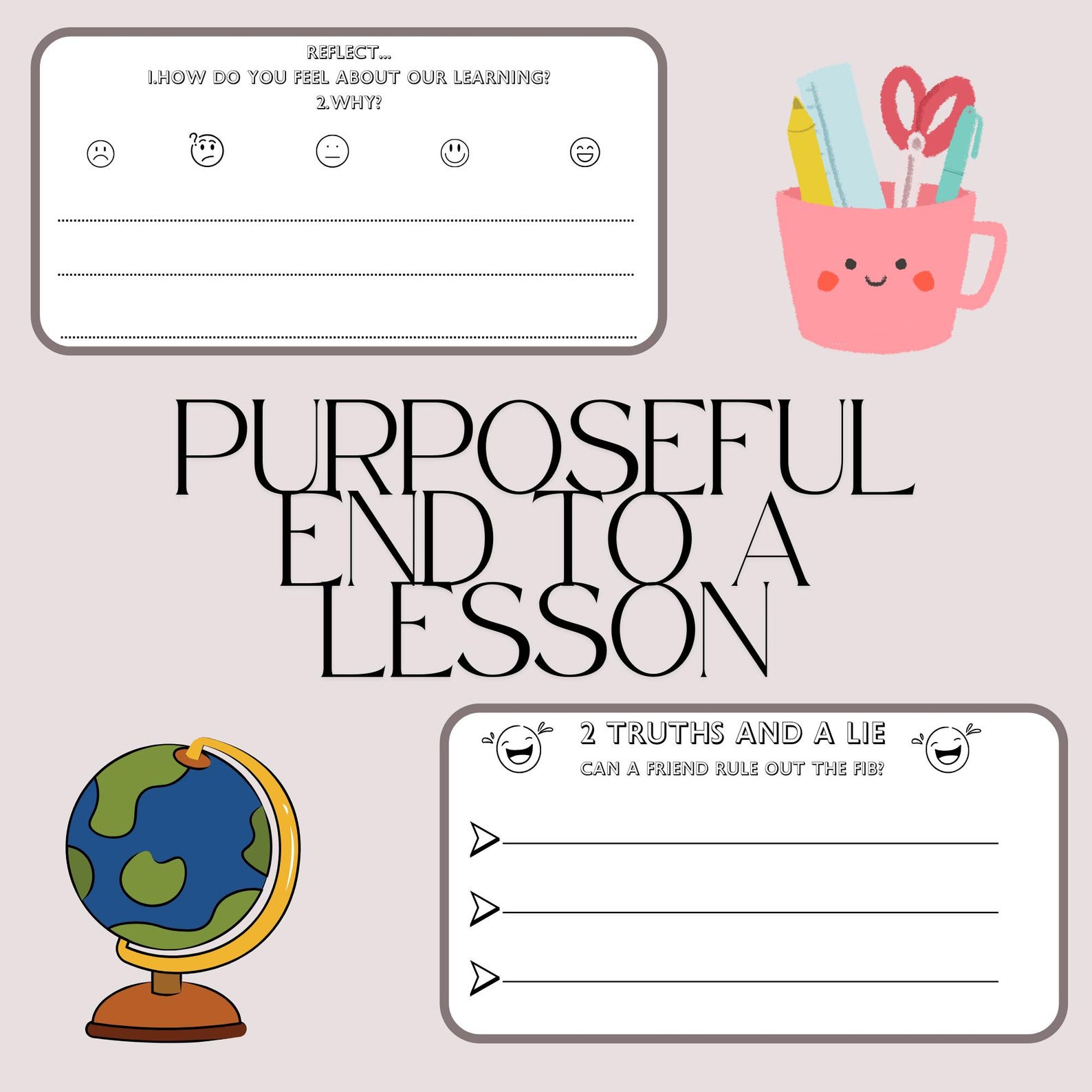Exit Ticket Slips - Black and White - Exit Cards - Formative Assessment ...