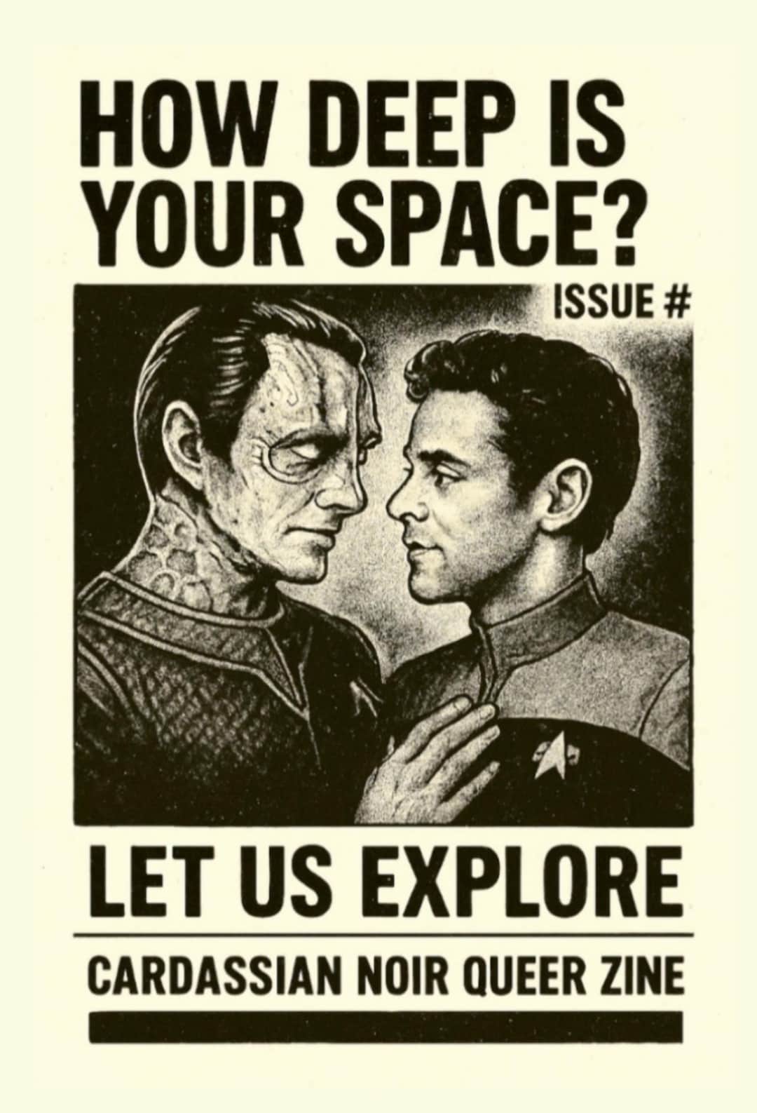 Star Trek Fan Art Poster: Garak and Bashir Queer Zine (digital) - Etsy