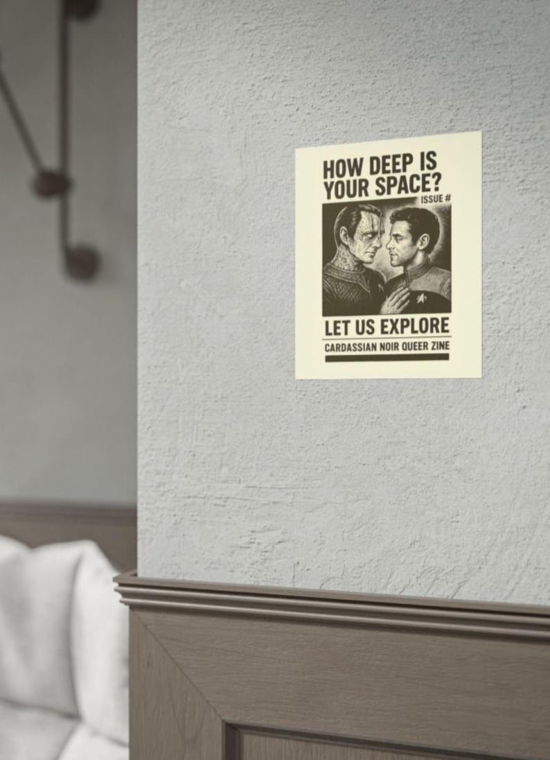 Star Trek Fan Art Poster: Garak and Bashir Queer Zine (digital) - Etsy