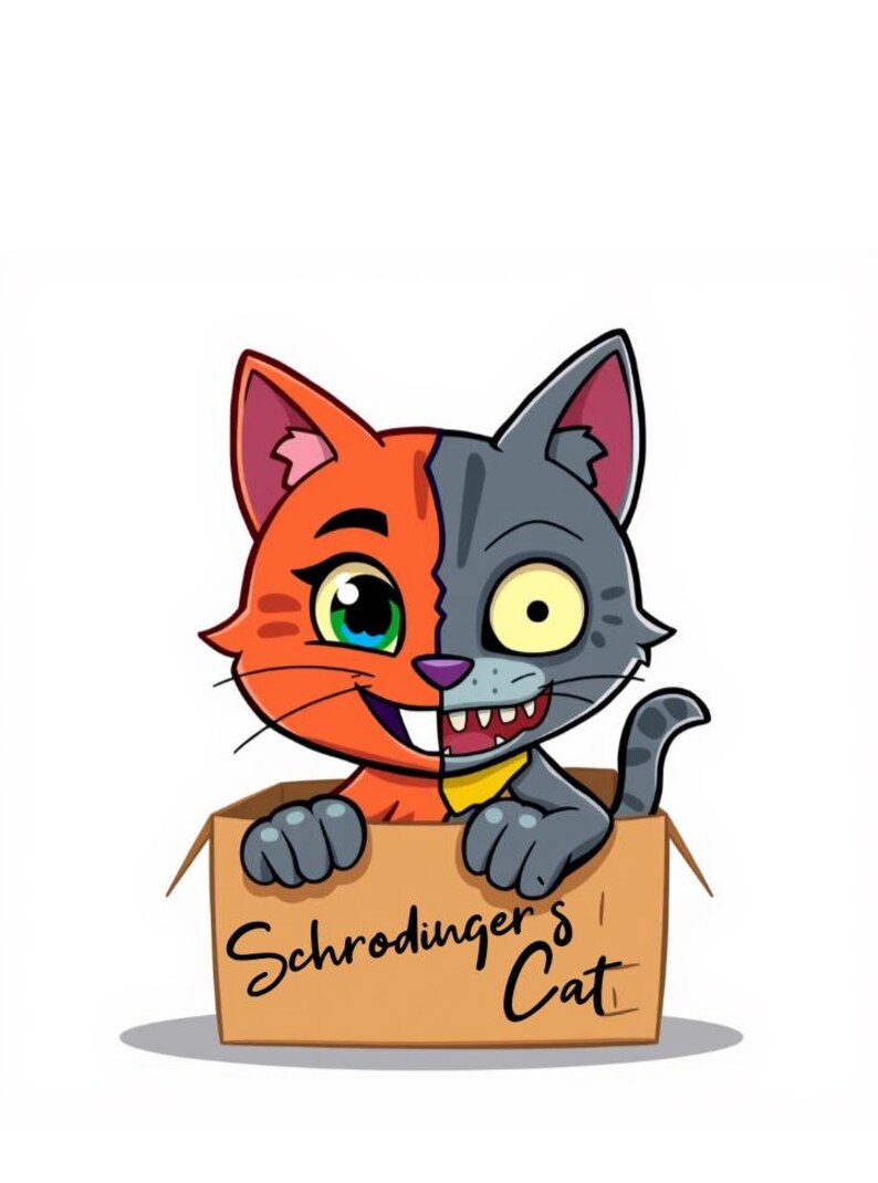 Schrödinger's Cat 2" X 3" Stickers Schrodinger's Physics - Etsy