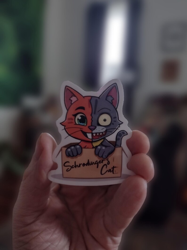 Schrödinger's Cat 2" X 3" Stickers Schrodinger's Physics - Etsy