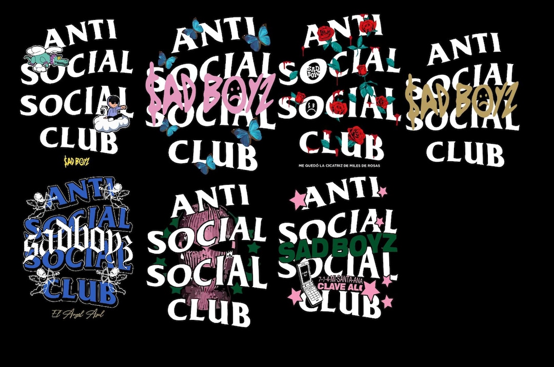 SAD BOYZ ANTISOCIAL - Etsy