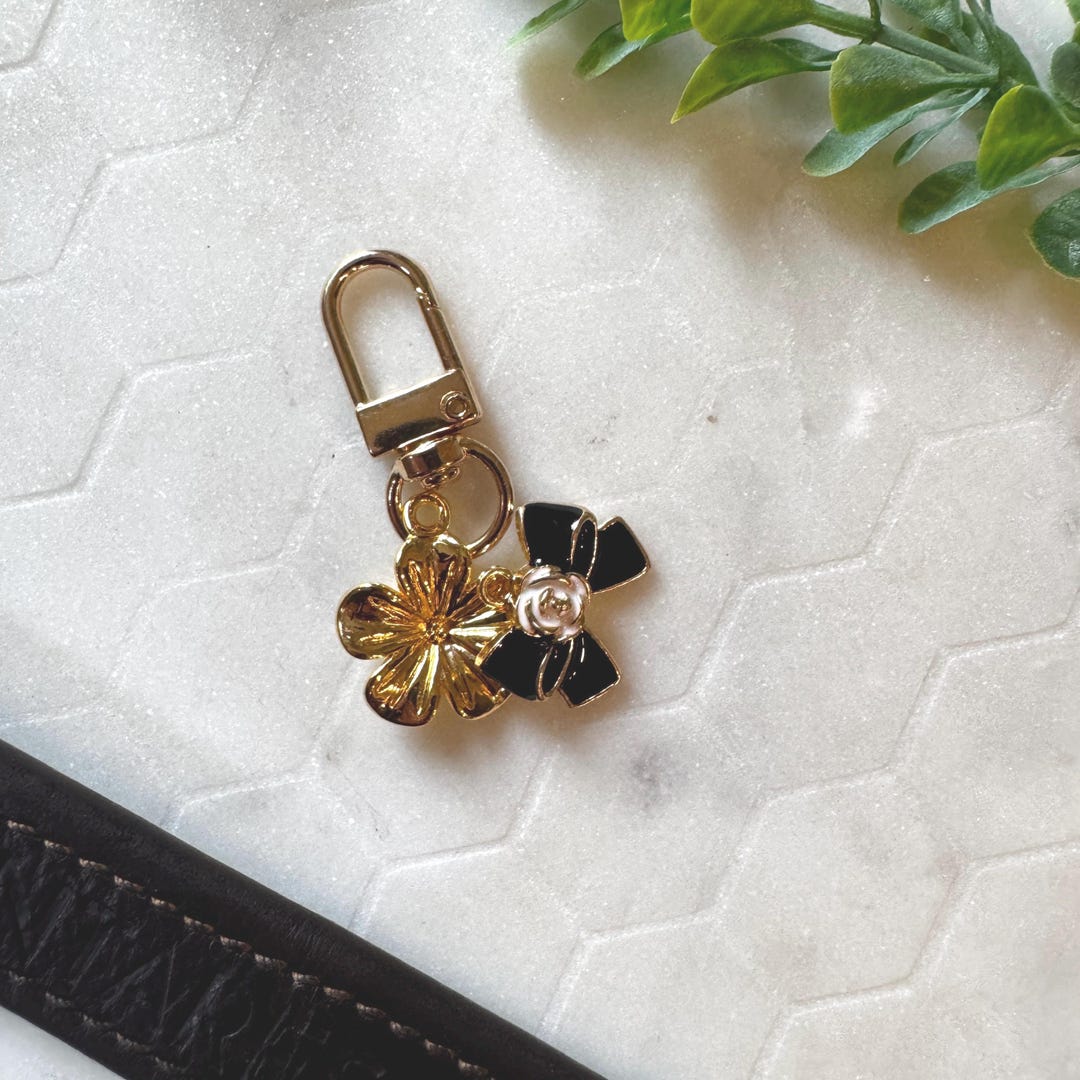 Bridle Charm Set - Gold Flower & Bow Pair for Horse Tack - Etsy