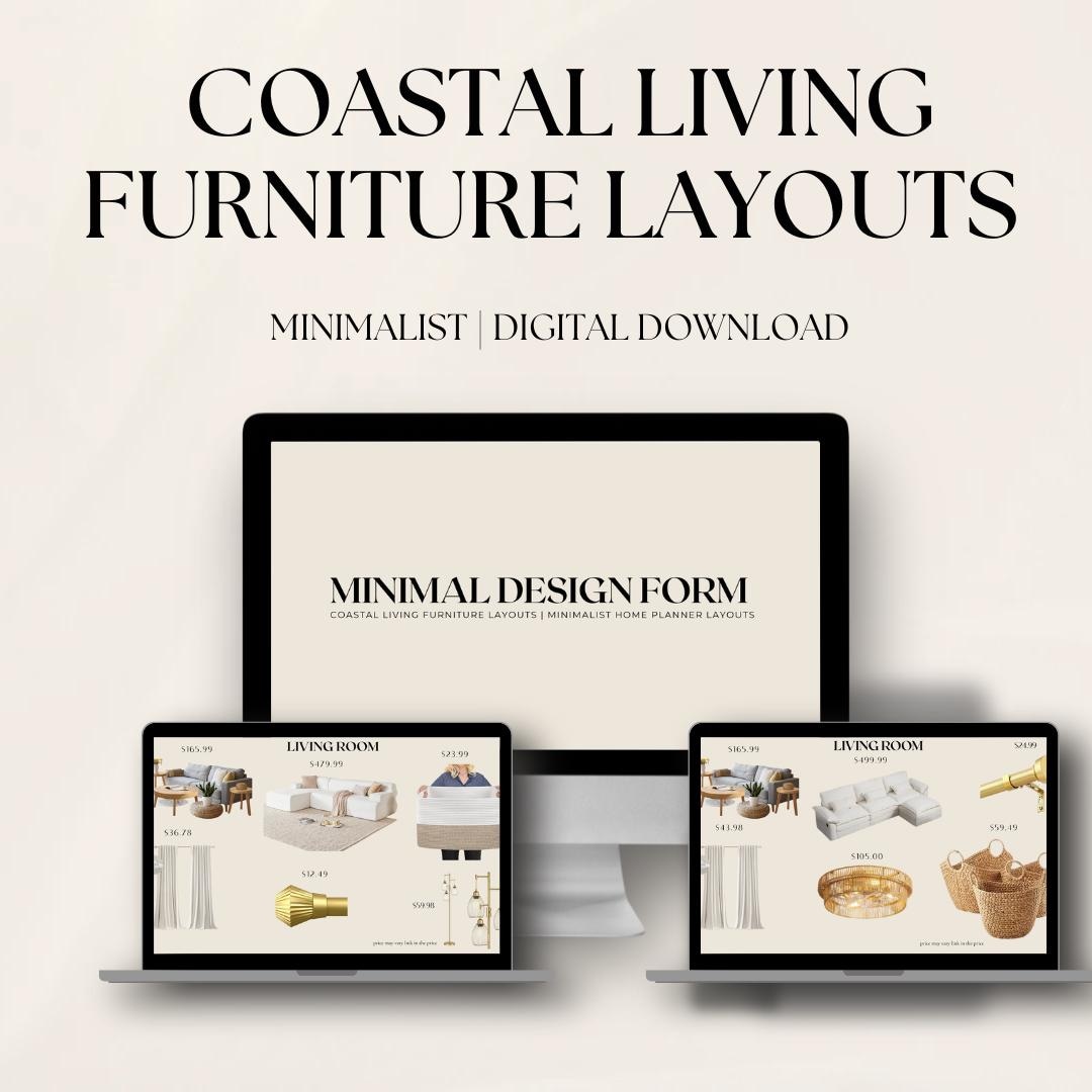 Coastal Living Furniture Layouts | Minimalist Home Planner | Digital ...