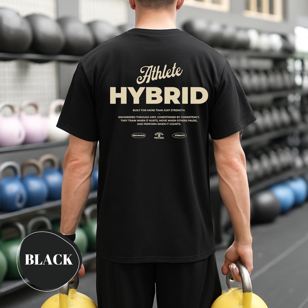 Hybrid Athlete T-shirt, Hyrox Shirt, Competition Shirt for Hybrid ...