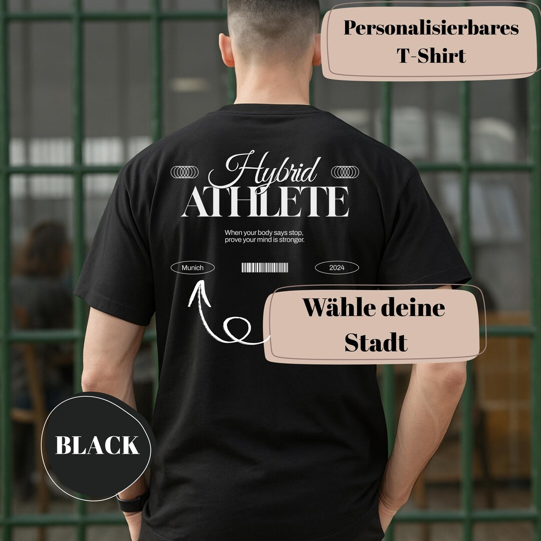 Hybrid Athlete Shirt for Hyrox & Functional Training Weigthlifting ...