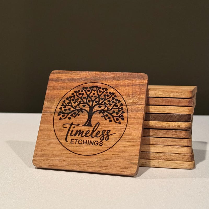 Custom Wood Coasters - Etsy