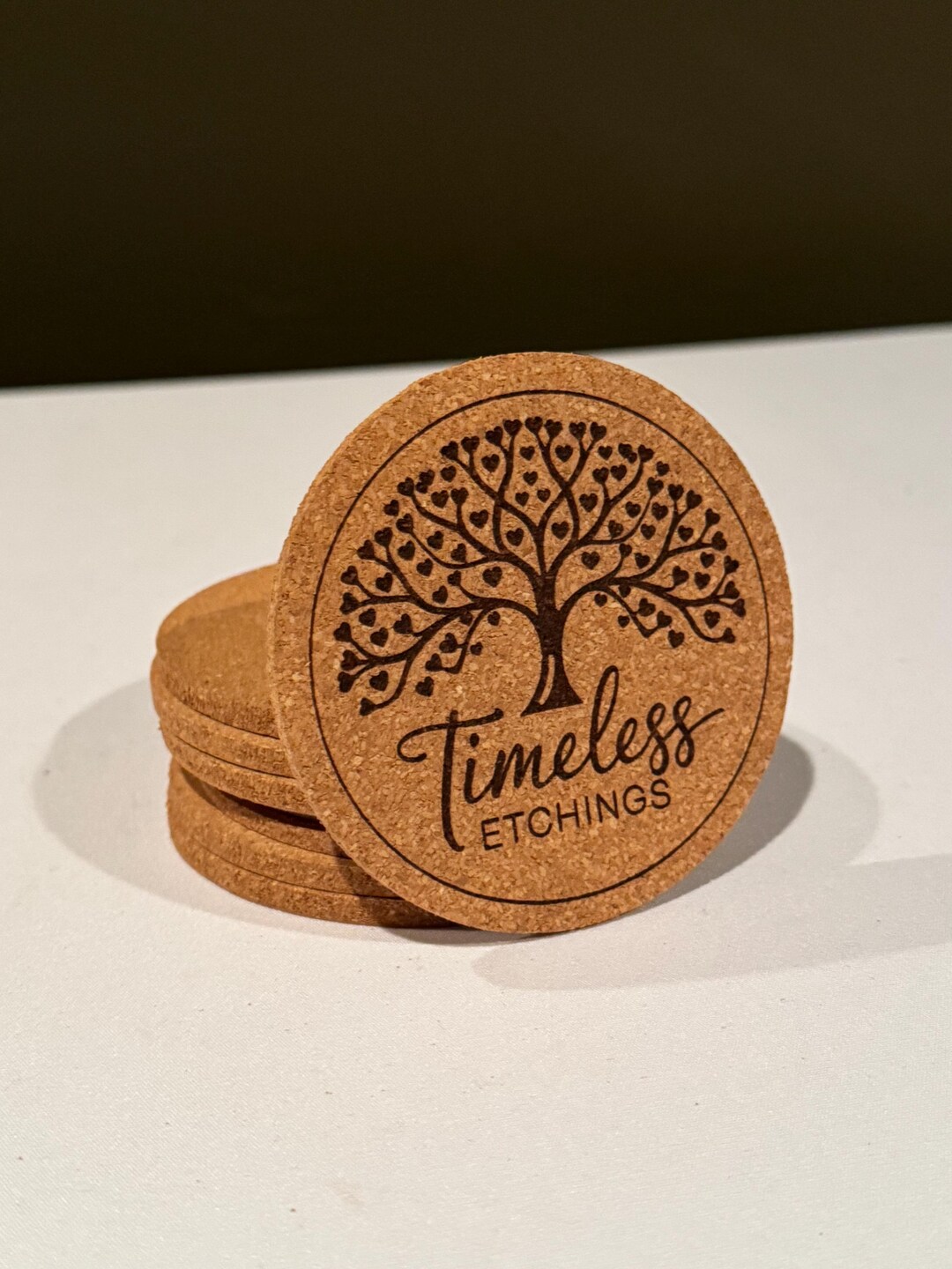 Personalized Cork Coasters – Custom Engraved Wedding Favors, Bridal ...