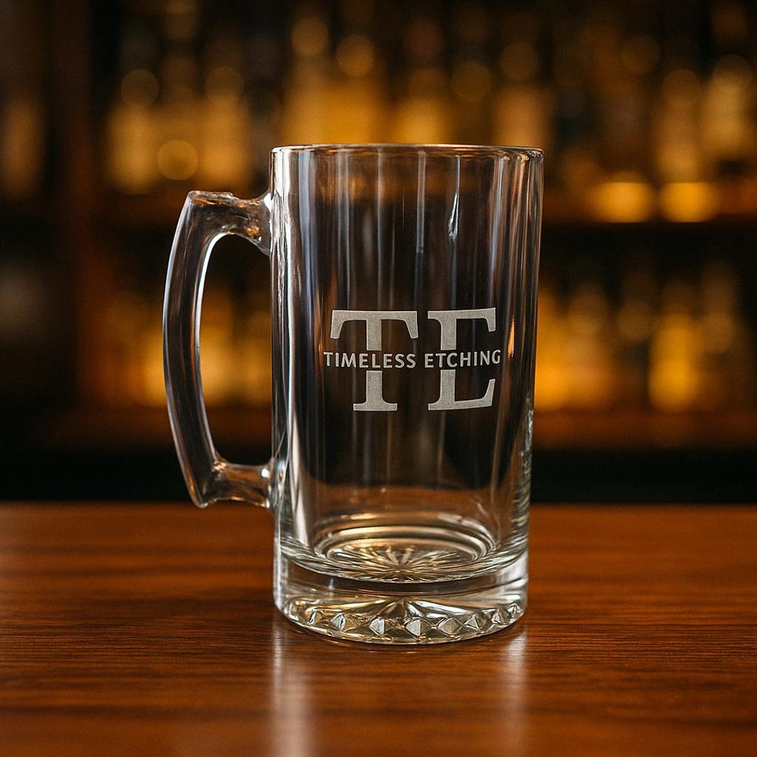 Personalized Beer Mug – Custom Engraved Beer Glass, Gift for Him ...