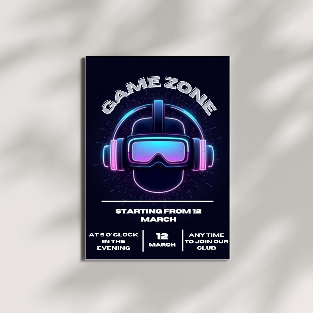 Editable Game Zone Invitation Card Party Invite Instant Download Custom ...