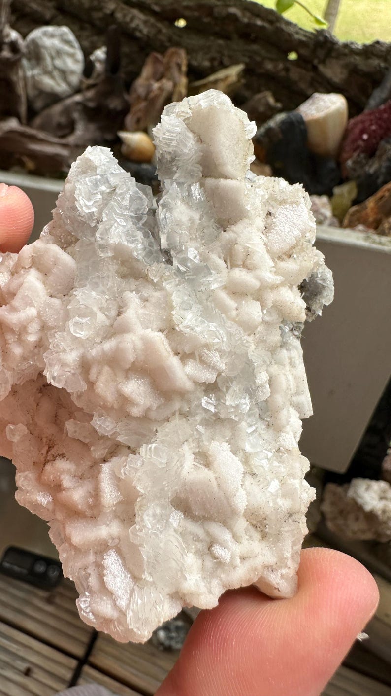 Double-sided Calcite Specimen / Balkan 80s / Minerals Gemstones Geode ...
