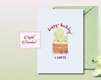 Digital- Smiski Birthday Card | Printable | Greeting Card - Etsy