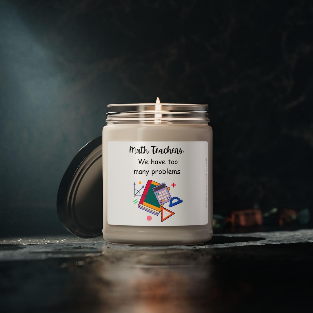 Candle for Math Teacher Appreciation Gift Scented Candle for Math ...