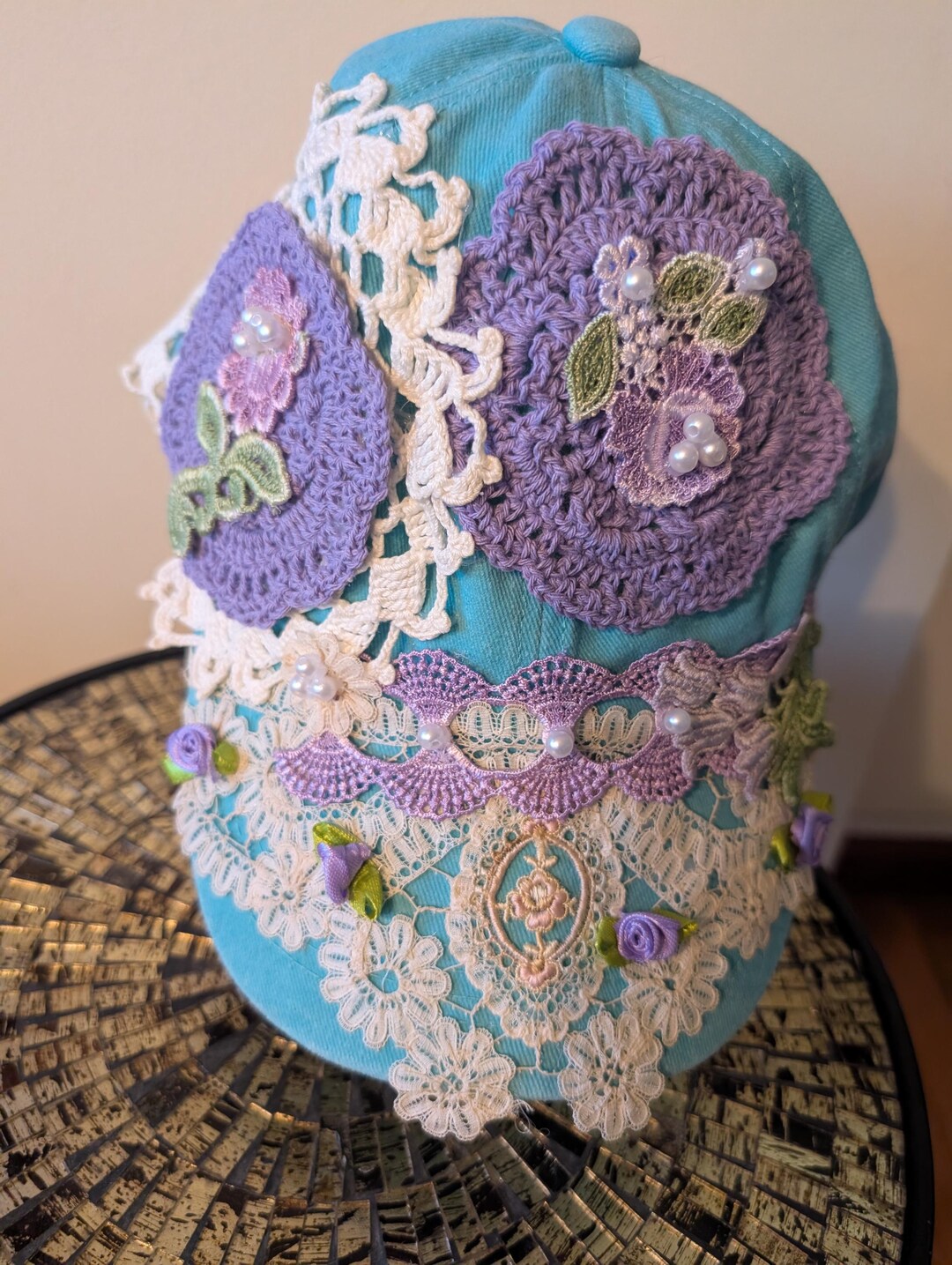 Women's Adjustable Lacey Hobo Baseball Hat - Etsy