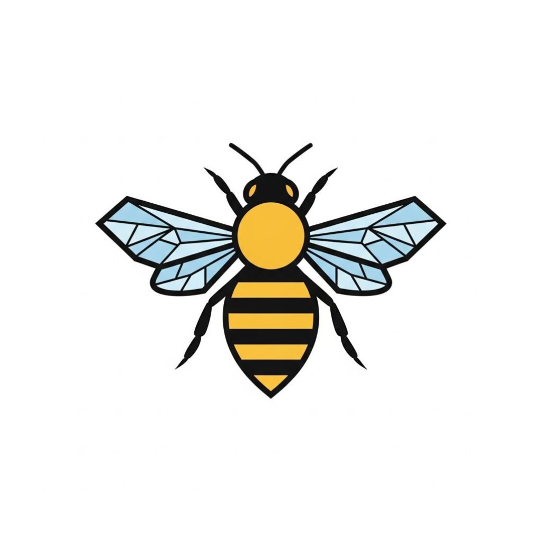 Bee Logo Vector | Modern Minimal Bee Icon | Honey | Insect Graphic ...