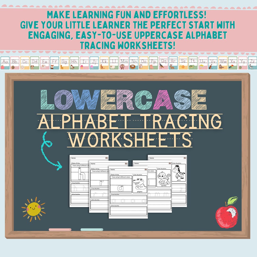 ABC Mastery Made Fun! | Printable Alphabet Tracing Worksheets for ...