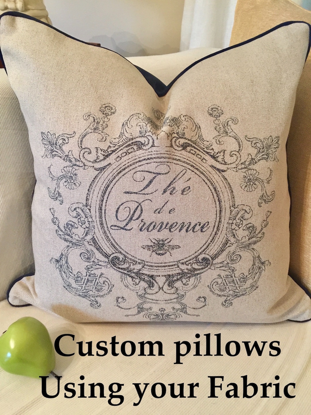 Custom Pillow Cover Made for You Using Your Fabric Design Your Own ...
