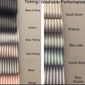 Washable Performance Ticking Headboard Slipcover - Etsy