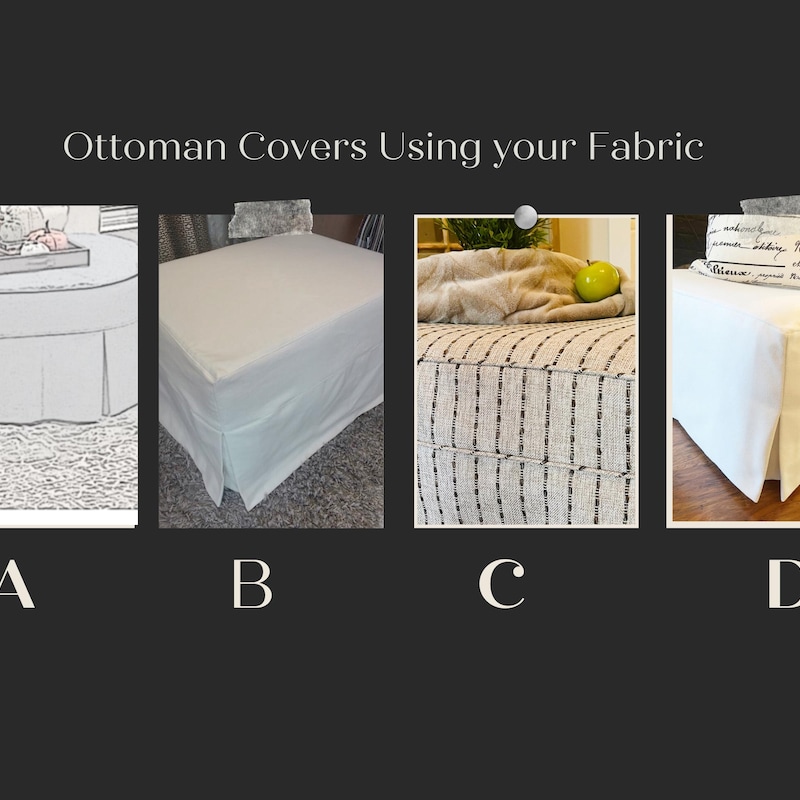 Ottomans Round Fabric - Etsy