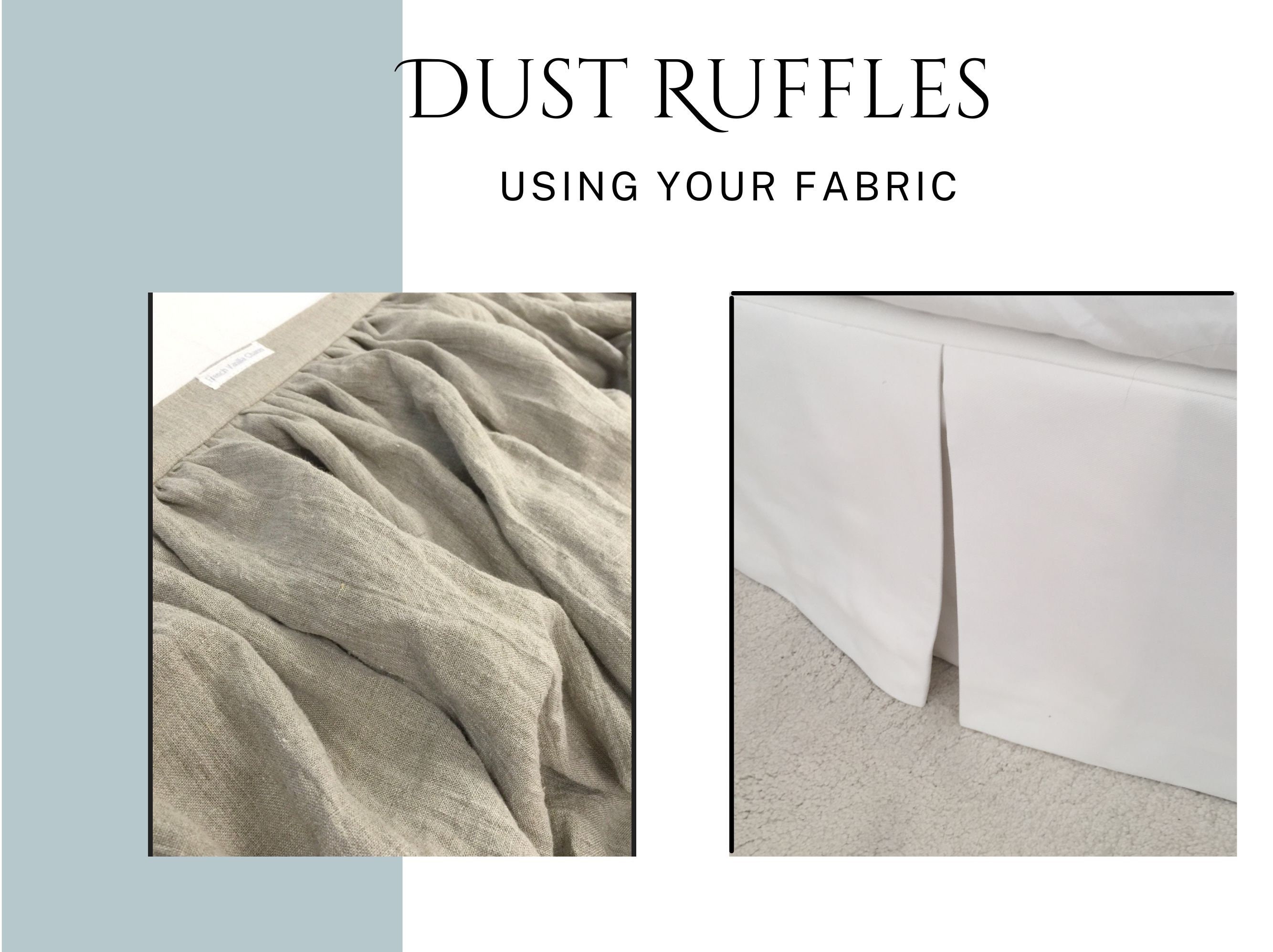 Custom Dust Ruffles Using Your Fabric - Etsy