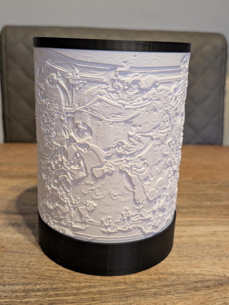 Magical Disney Character Lamp – 3D Printed Lithophane Light - Novelty ...