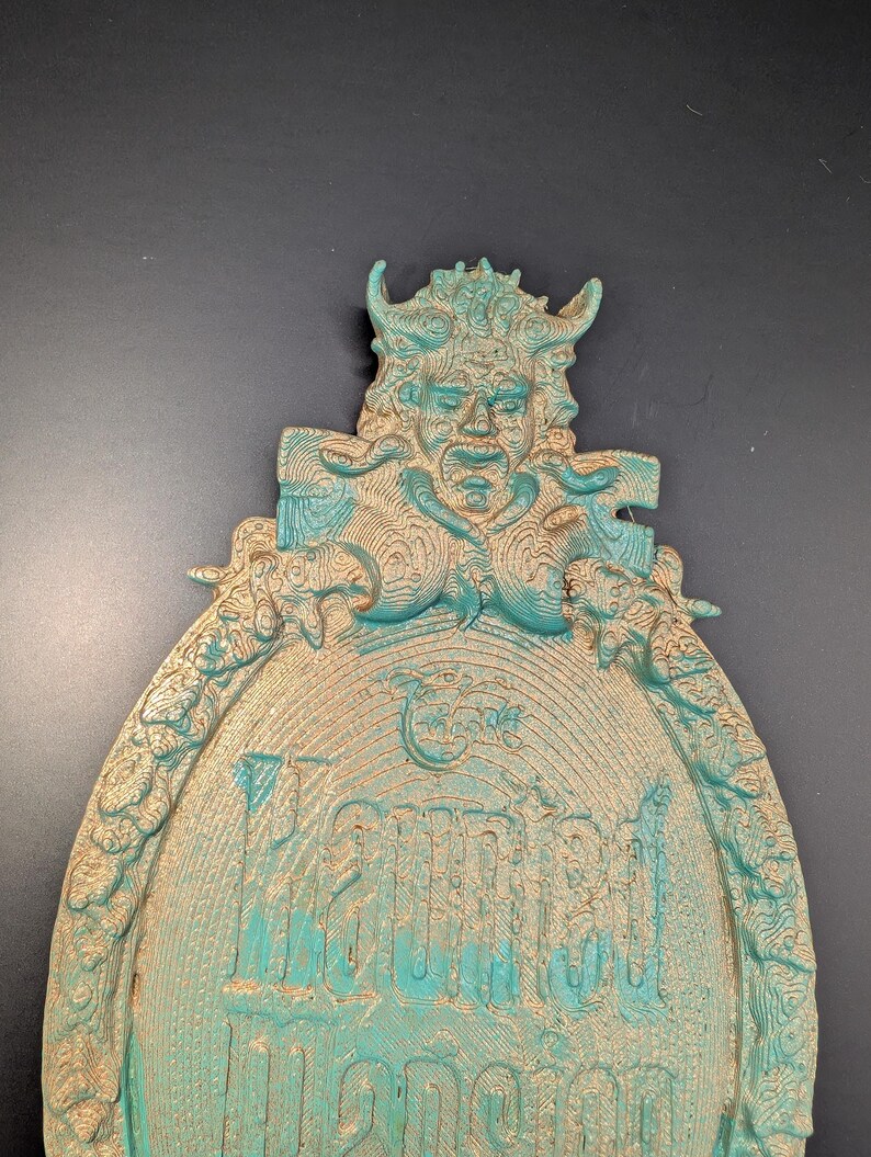 Haunted Mansion Sign – Disney Inspired Gothic Decor, Miniature Plaque ...