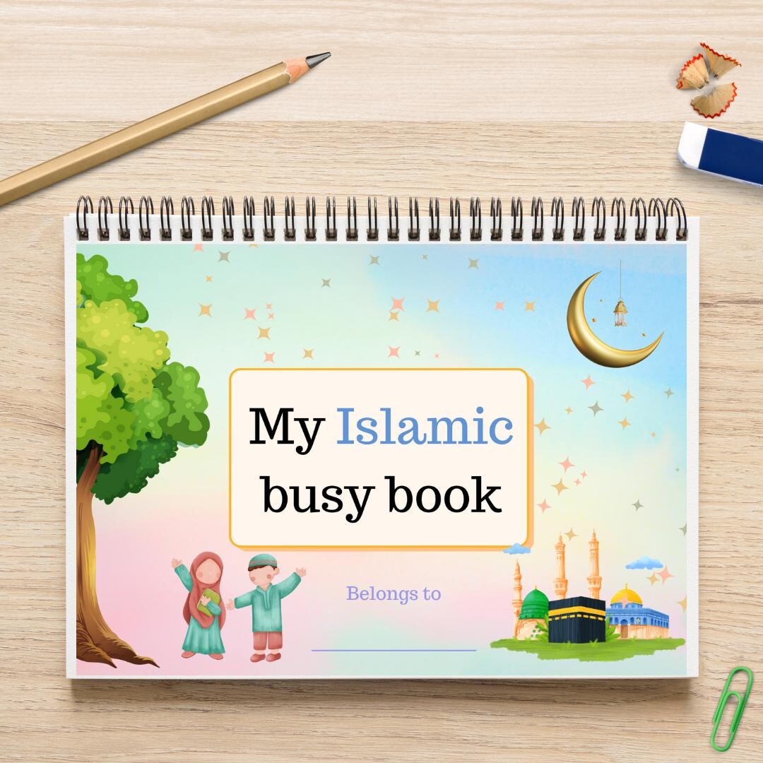 Toddler Busy Book Islamic Quiet Book Muslim Homeschool Resources ...