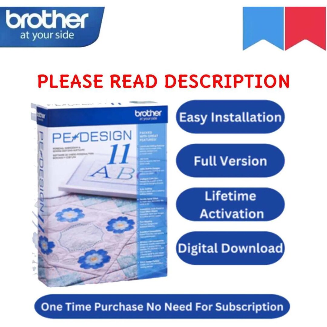 Brother Pe-design 11 Embroidery Software – Full Version | Digitizing ...