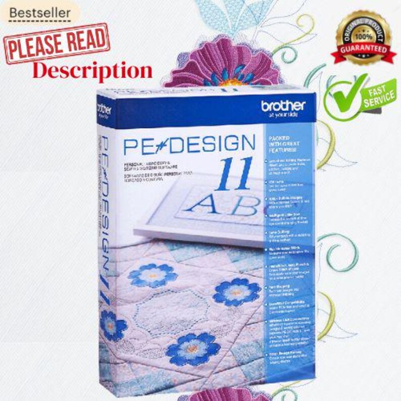 Brother Pe-design 11 Embroidery Software – Full Version | Digitizing ...