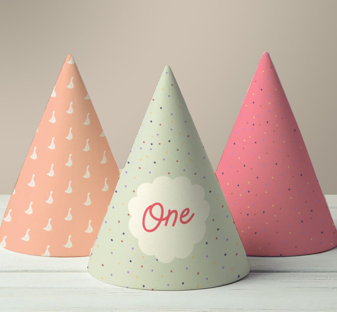 Printable One Silly Goose Party Hats, Silly Goose Hat, Silly Goose ...