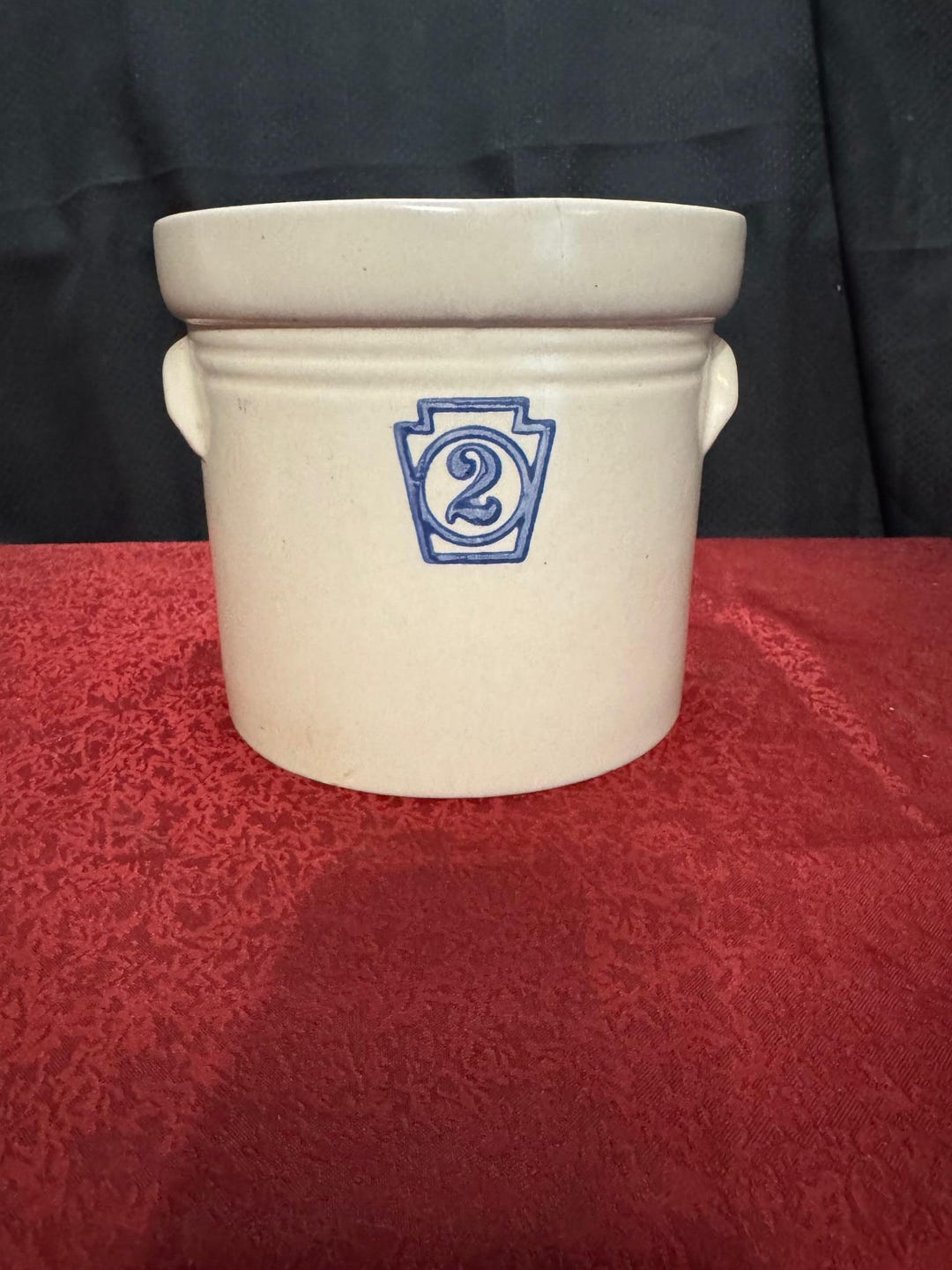 Two Quart Stoneware Farmhouse Kitchen Crock - Etsy