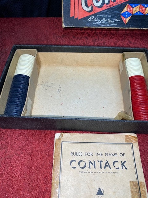 Contack Game Parker Brothers 1939 Complete - Etsy UK