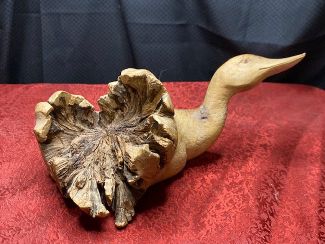 Hand Carved "exploded Duck" 8 1/2"w X 5"d X 4"h - Etsy
