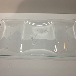 Princess House Heritage 3 Section Crystal Serving Tray 17 - Etsy