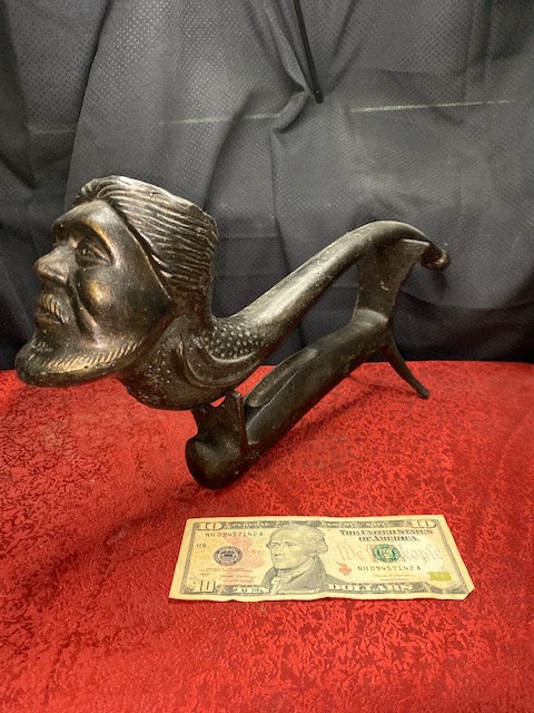 Cast Iron Smoking Pipe Sculpture Human Face - Looks to Be Functional - Etsy