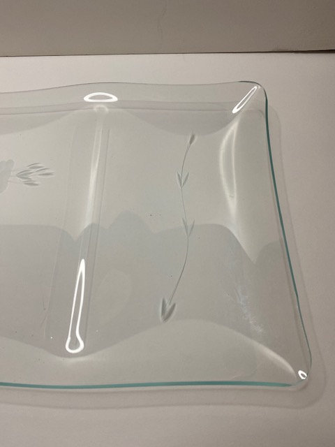 Princess House Heritage 3 Section Crystal Serving Tray 17 1/4 X 8 1/2 ...