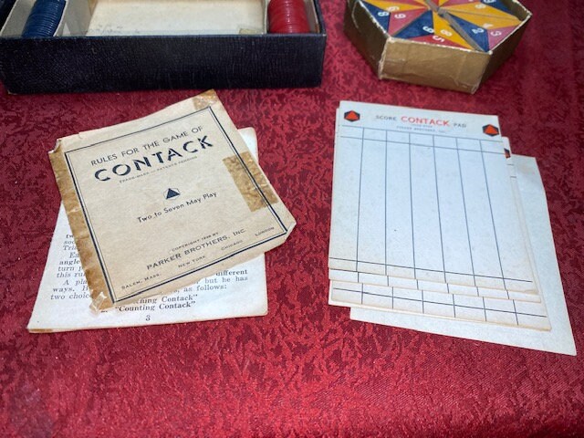 Contack Game Parker Brothers 1939 Complete - Etsy UK