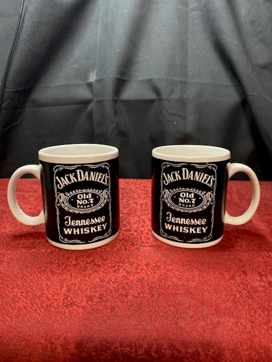 Ships Free! 2 Jack Daniels Coffee Mugs Old No 7 Tennessee Whiskey 2 ...
