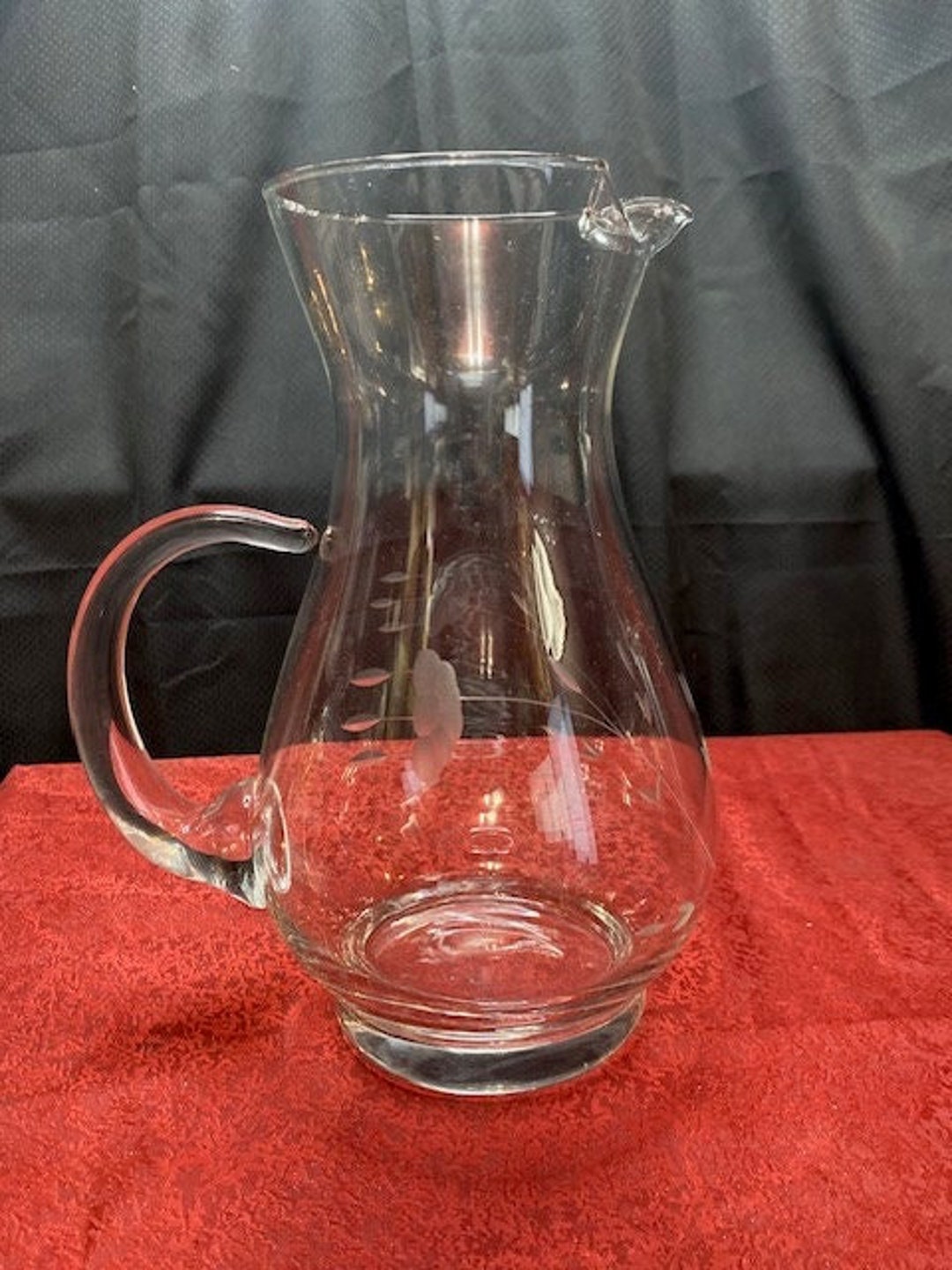 Princess House Heritage Crystal Pitcher 10"h X 8"w - Etsy
