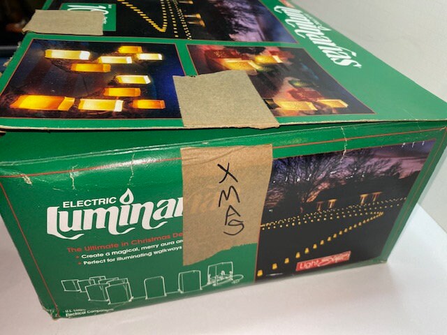 Light Styles Electric Luminarias 10 Light Set With Brown Covers - Etsy